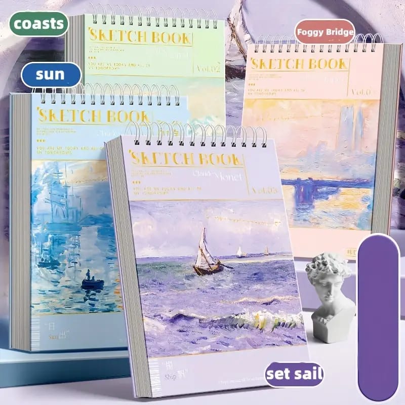 A4 Sketchbooks, Spiral-Bound, Professional-Grade Sheets – Anadimall